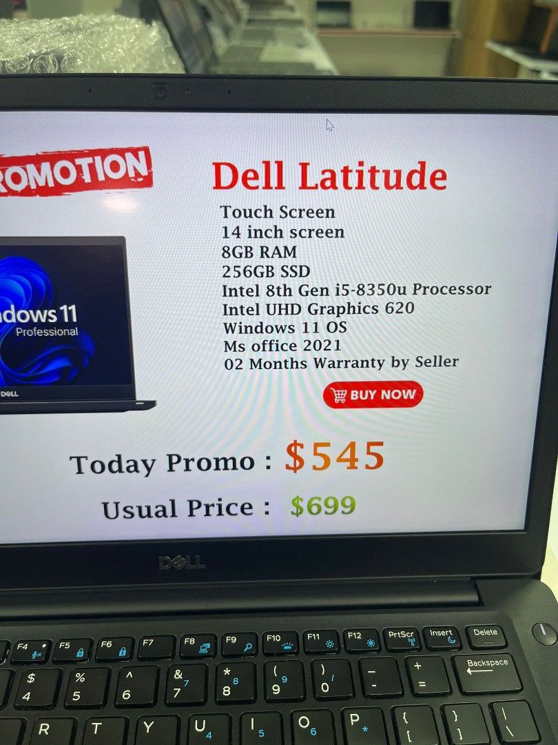 Dell 14 inch FHD Touch screen laptop with free home delivery after ...