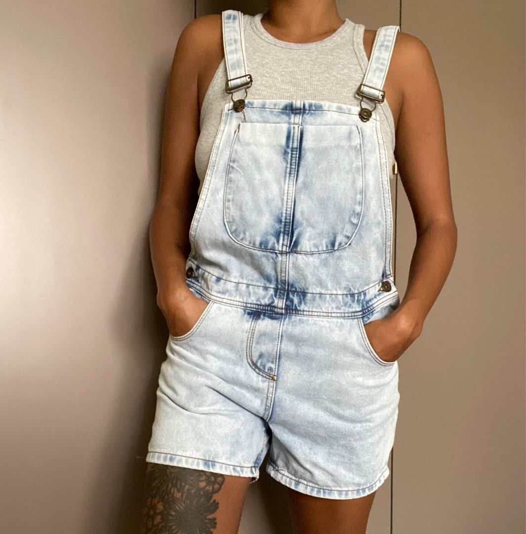 Denim overalls, Women's Fashion, Coats, Jackets and Outerwear on Carousell