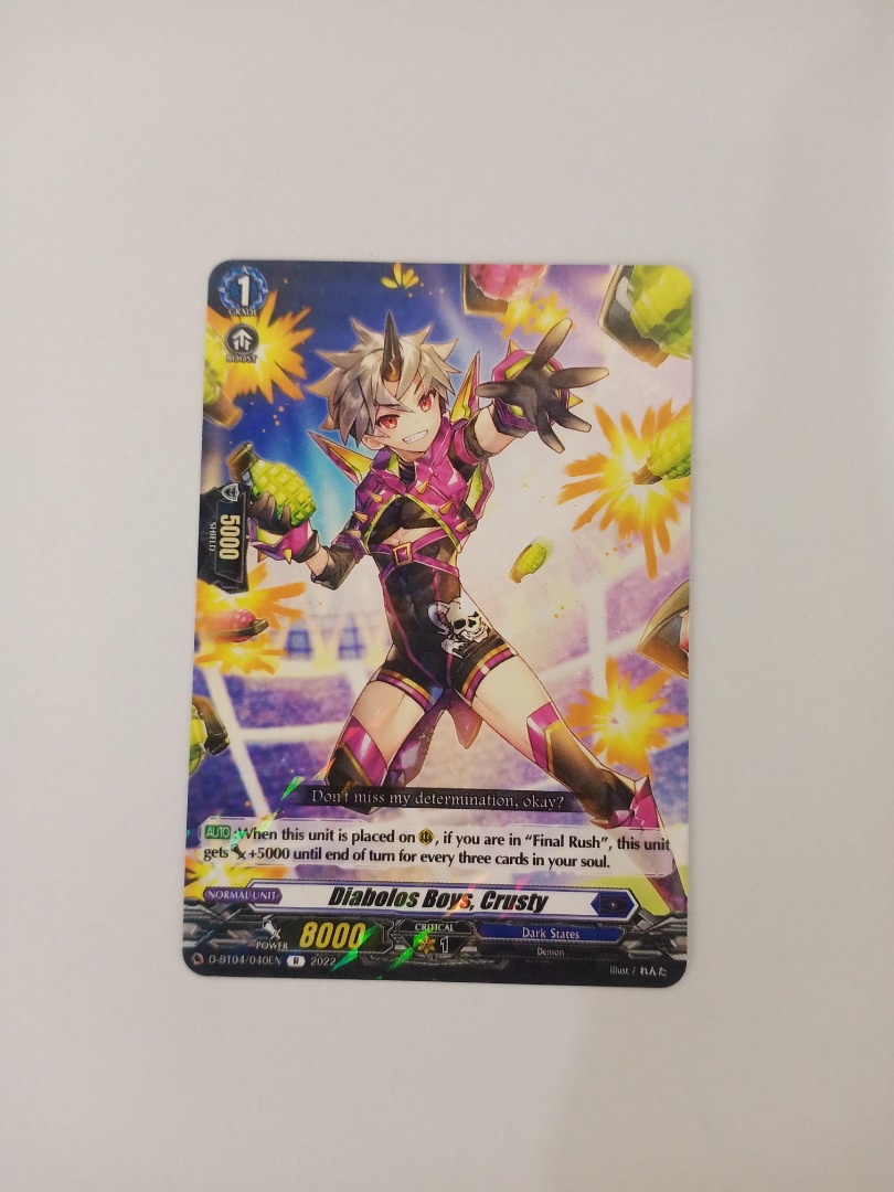 Diabolos Boys, Crusty | Cardfight!! Vanguard [D Series] TCG Single Card ...