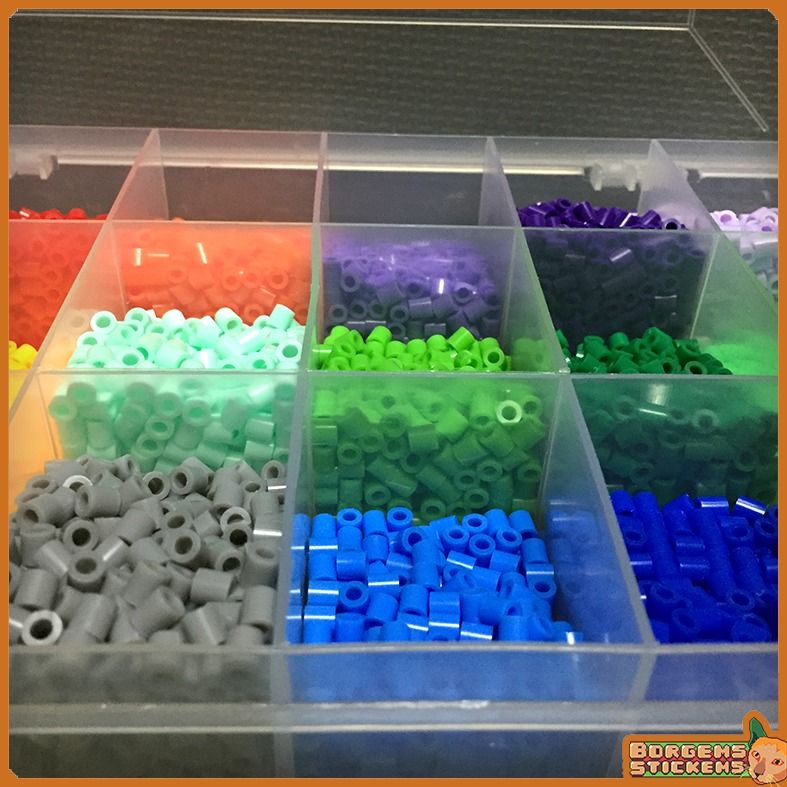 DIY Fuse Beads Kit - Perler Hama Beads 5mm - Storage box and bead clip ...
