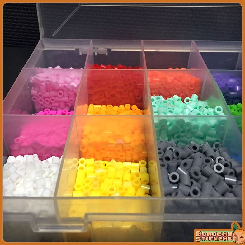 DIY Fuse Beads Kit - Perler Hama Beads 5mm - Storage box and bead clip ...