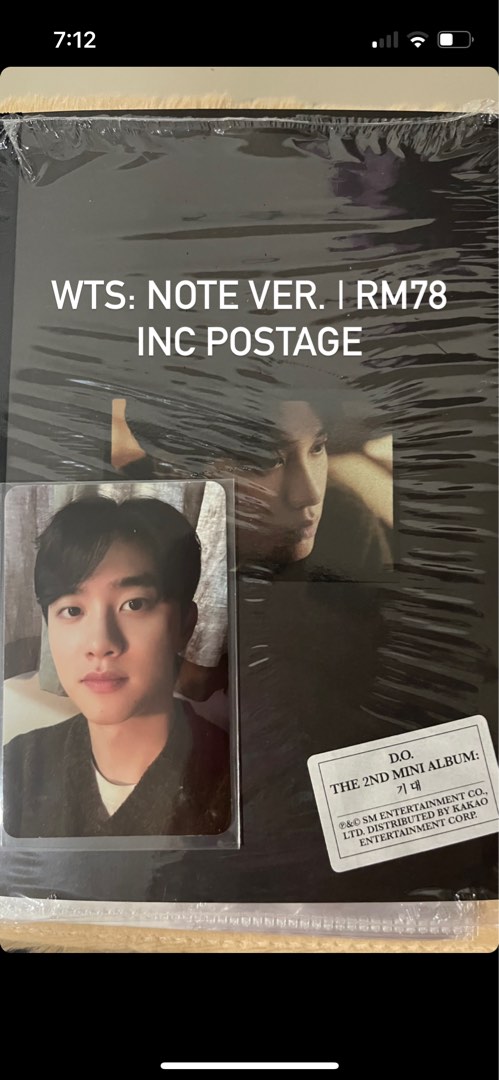 D.O EXPECTATION NOTE VER( ALBUM+PC), Hobbies & Toys, Collectibles & Memorabilia, K-Wave on Carousell