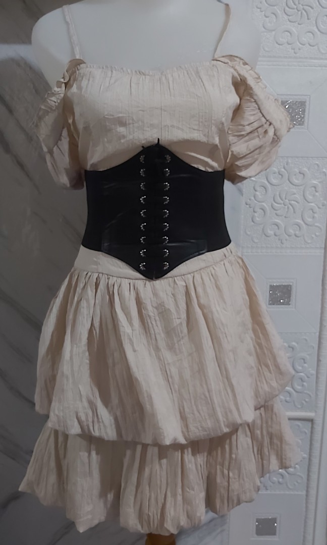 Dress coksu sabrina, Fesyen Wanita, Pakaian Wanita, Gaun & Rok di Carousell