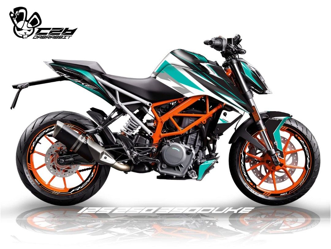 Duke 390 decal, Motorcycles, Motorcycle Accessories on Carousell