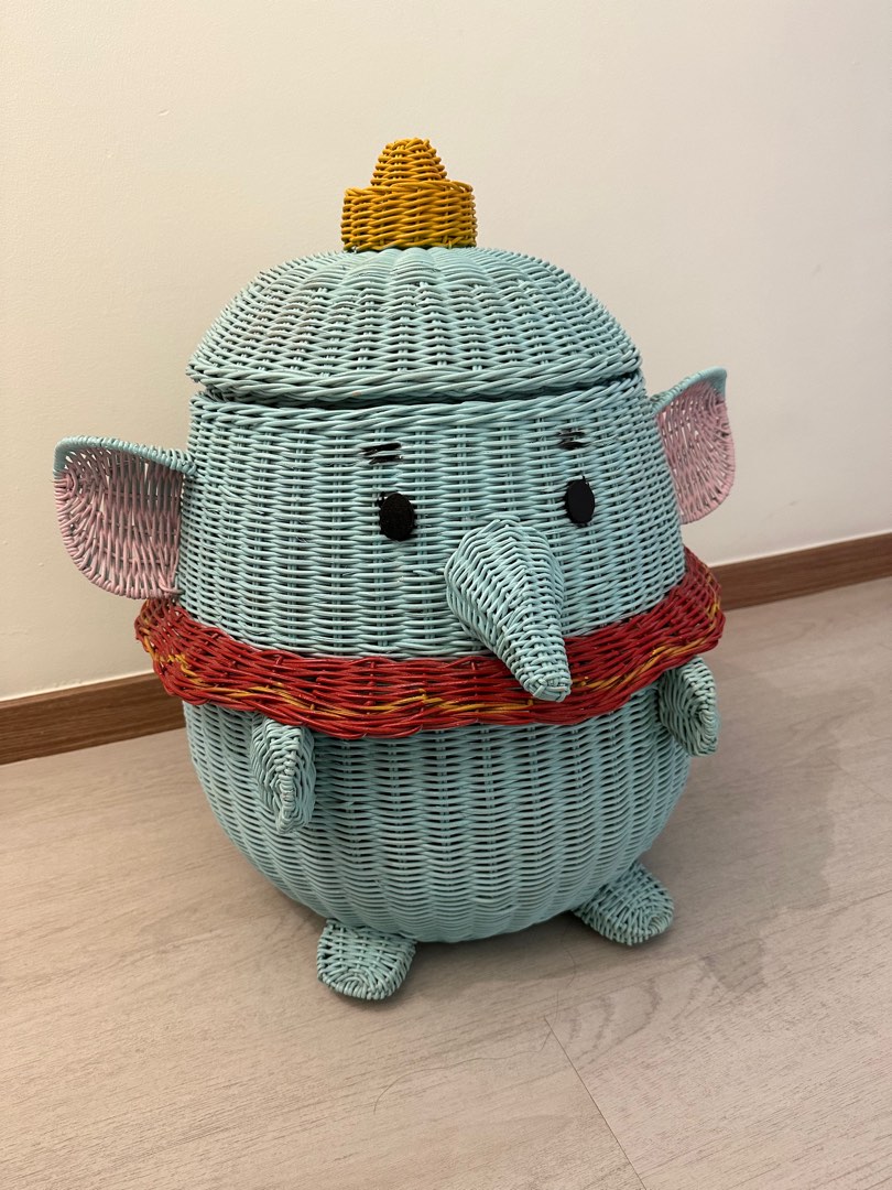 Dumbo Rattan Basket, Furniture & Home Living, Furniture, Other Home ...