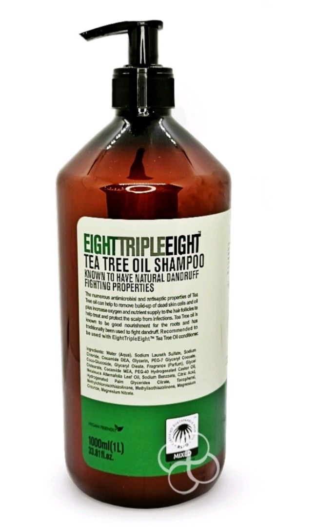 Eight Triple Eight Tea Tree Shampoo 1 Liter, Beauty & Personal Care ...