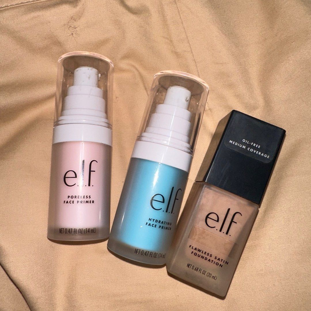 ELF PRIMER & FOUNDATION, Beauty & Personal Care, Face, Makeup on Carousell