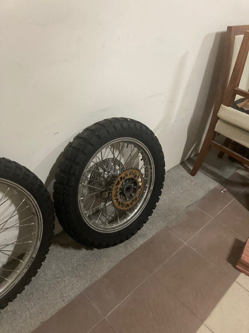 EXCEL RIMS 21/18, Motorcycles, Motorcycle Accessories on Carousell