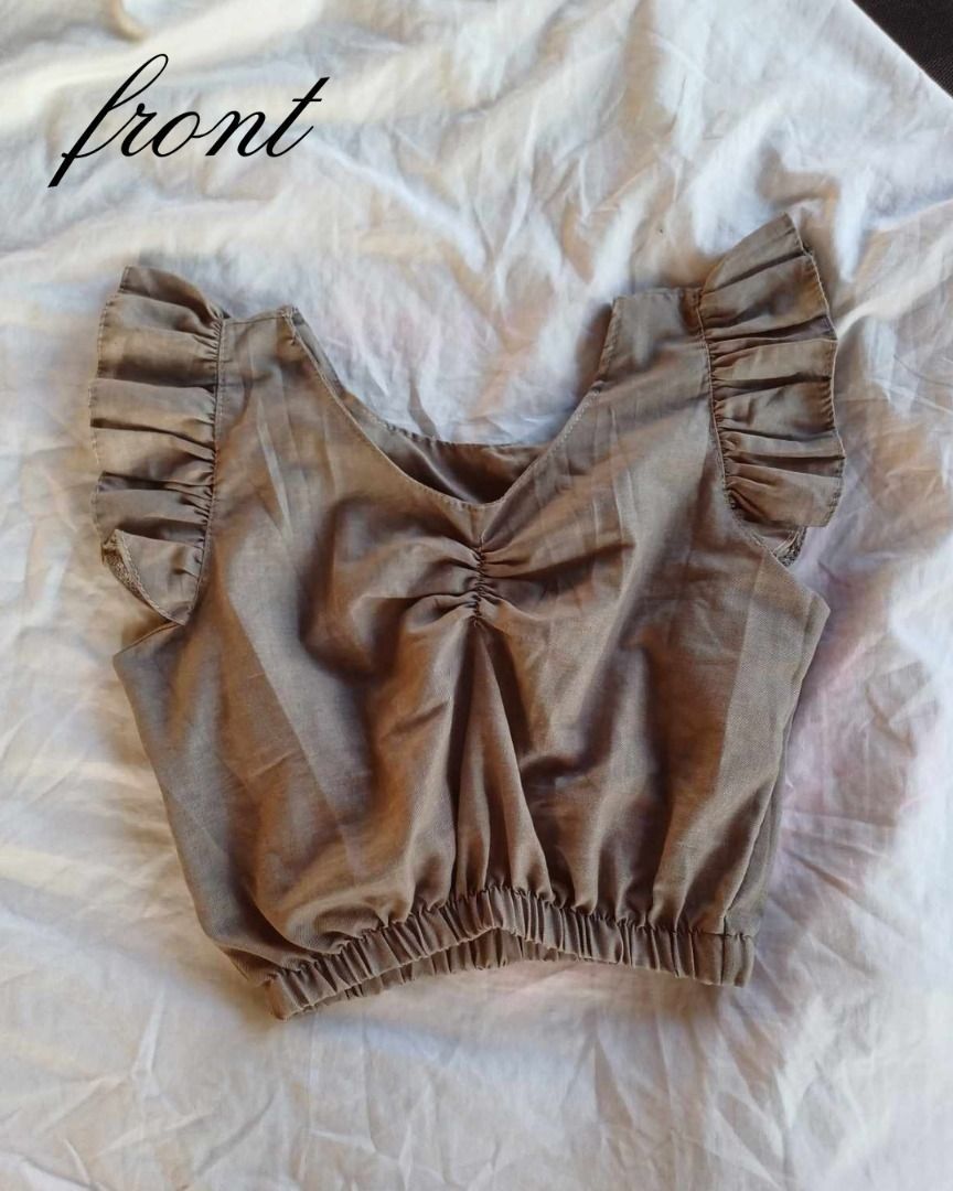 Extravagant Ruffly Formal Tank Top, Women's Fashion, Tops, Others Tops ...