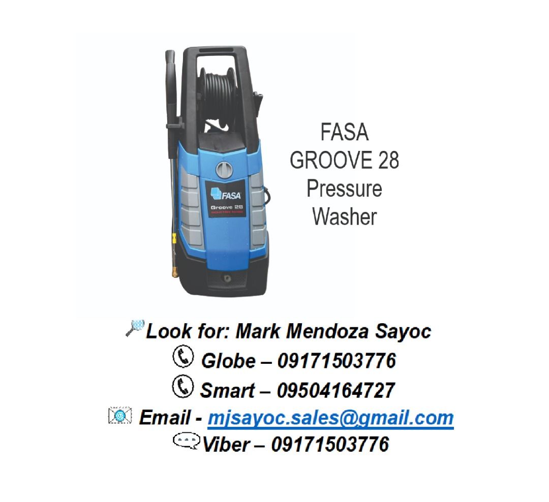 FASA GROOVE 28 Pressure Washer, Commercial & Industrial, Construction ...