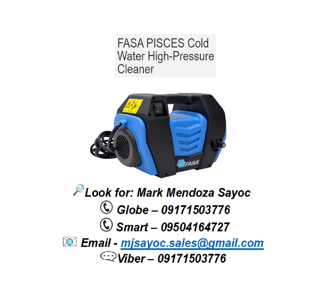FASA PISCES Cold Water High-Pressure Cleaner, Commercial & Industrial ...