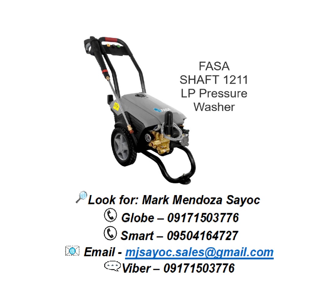 FASA SHAFT 1211 LP Pressure Washer, Commercial & Industrial ...