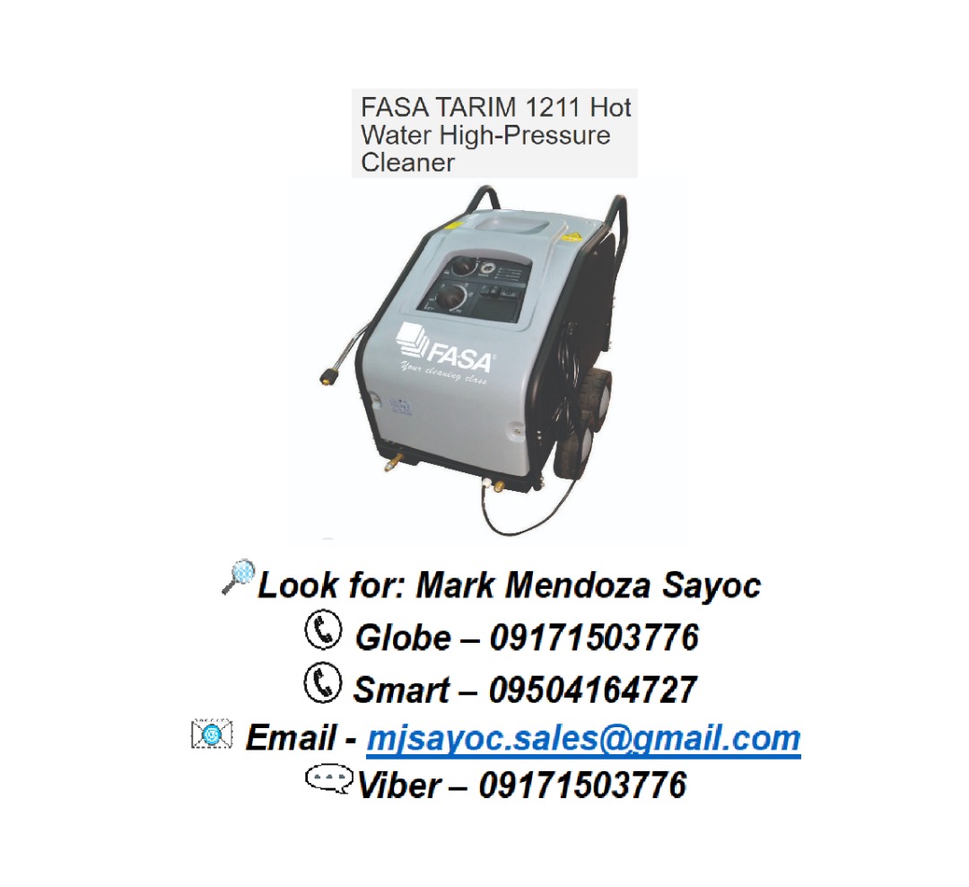 FASA TARIM 1211 Hot Water High-Pressure Cleaner, Commercial & Industrial, Construction Tools ...