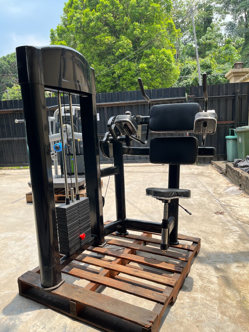 FITNESS/EQUIPMENT BARANG GYM CHINA ABDOMINAL CRUNCH MACHINE, Sports ...