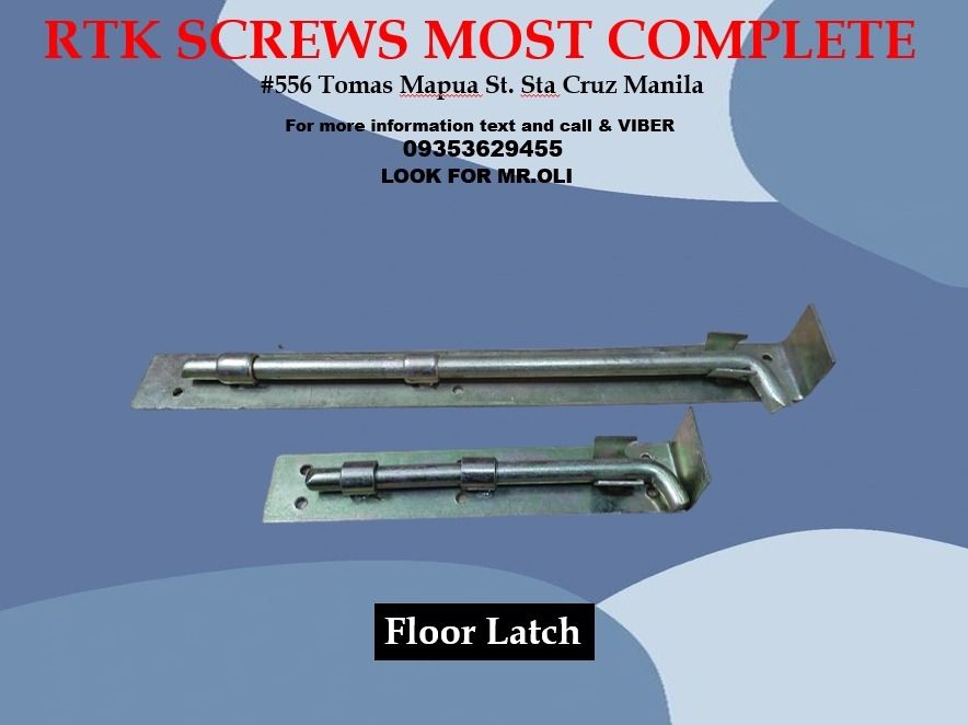 Floor Latch, Commercial & Industrial, Construction Tools & Equipment on ...