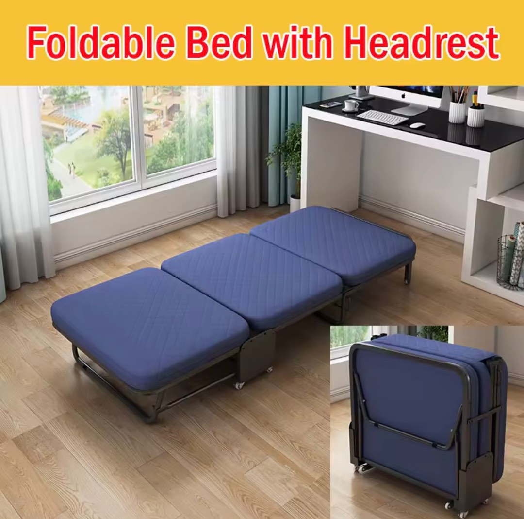 Foldable bed, Furniture & Home Living, Furniture, Bed Frames ...