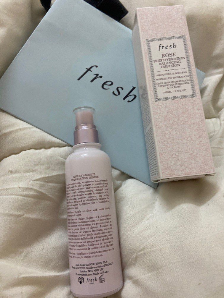 Fresh rose deep hydration balancing emulsion 100ml, Beauty & Personal ...