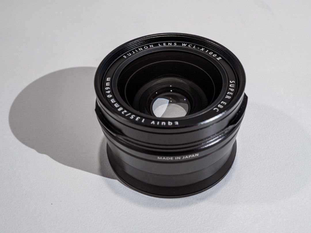 Fujifilm WCL-X100 II Wide Conversion Lens for X100V Black, Photography, Lens & Kits on Carousell