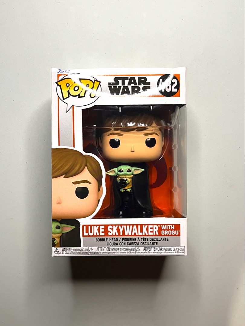 Funko Pop Luke Skywalker with Grogu Star Wars Viny Figure Collectible ...