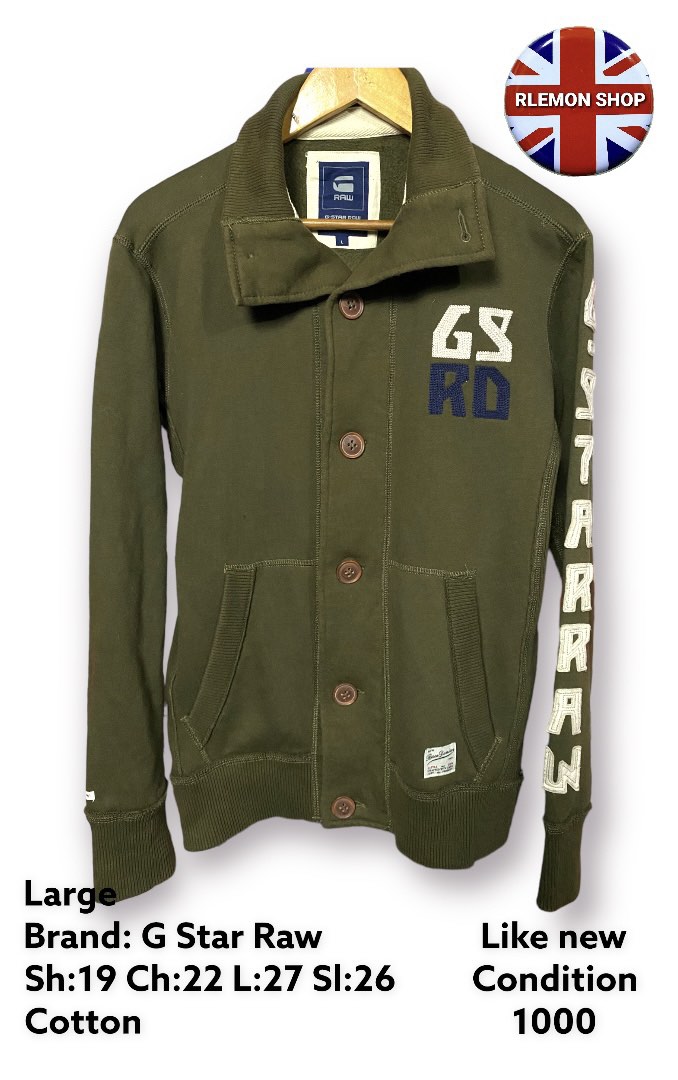 G Star Raw Cotton Button Jacket, Men's Fashion, Coats, Jackets and ...