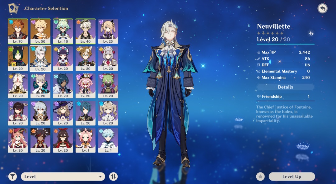 GENSHIN IMPACT AR37 | NEUVILLETTE + SIG WEAP, CHILDE, TIGHNARI | 60 ...