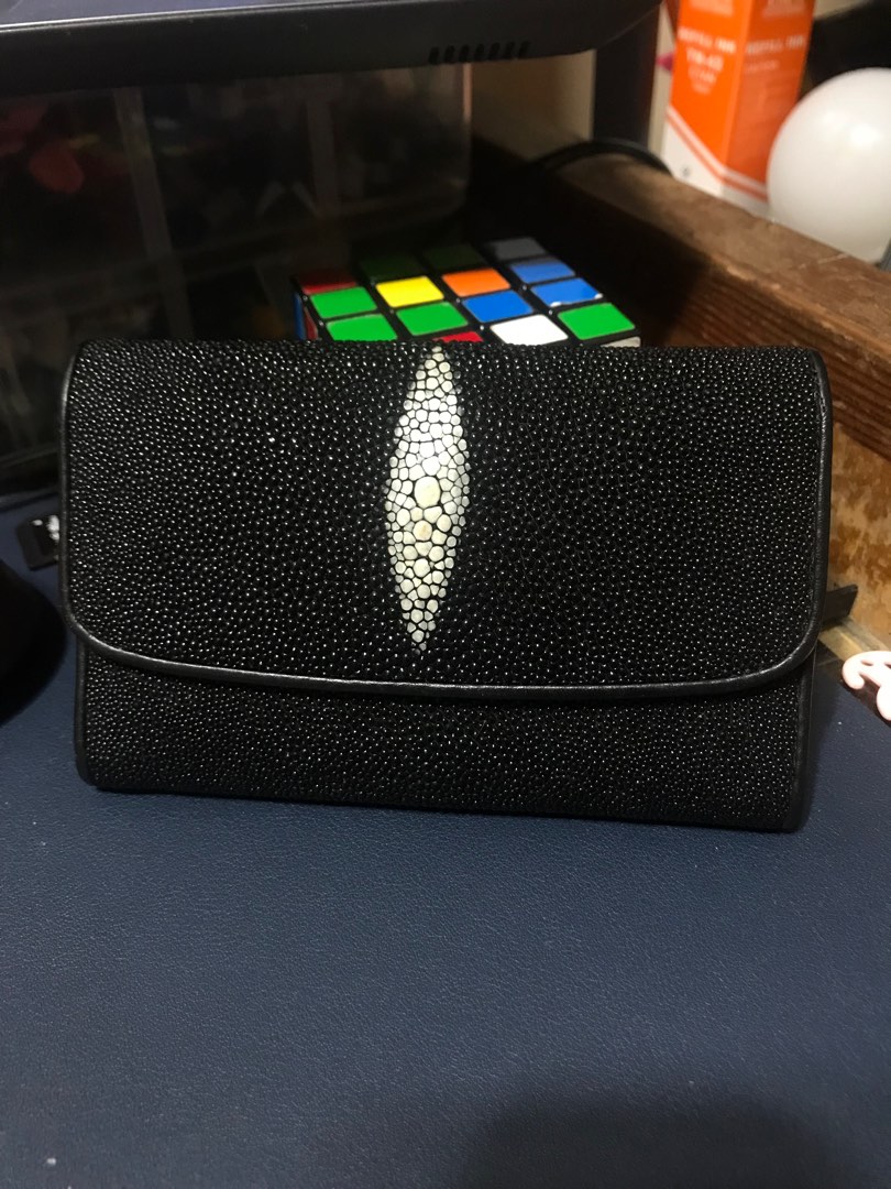 Genuine Stingray Skin Wallet, Women's Fashion, Bags & Wallets, Wallets ...