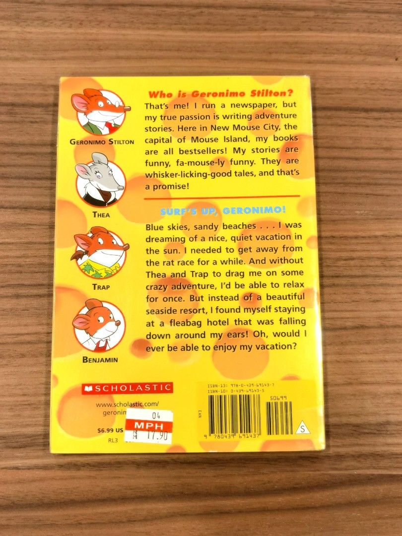 Geronimo Stilton Surf's Up Geronimo Children Story Book, Hobbies & Toys ...