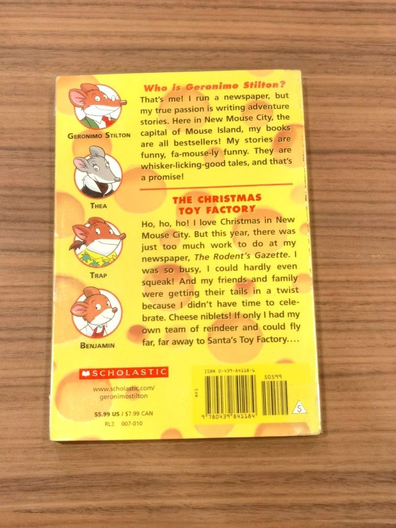 Geronimo Stilton The Christmas Toy Factory Children Story Book, Hobbies ...