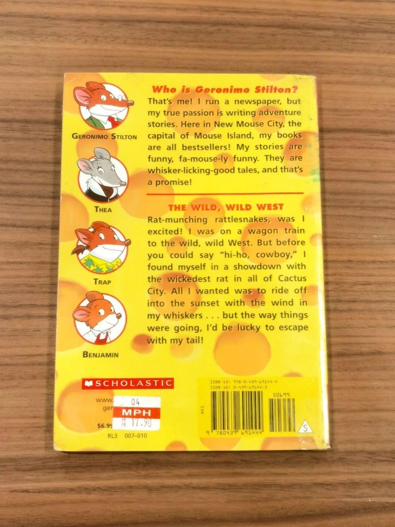 Geronimo Stilton The Wild Wild West Children Story Book, Hobbies & Toys ...