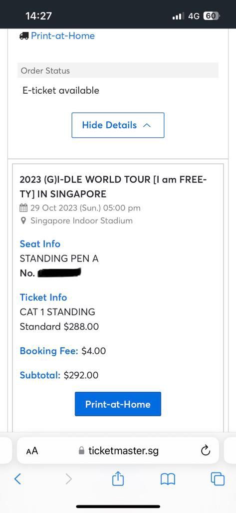 (G)I-DLE World Tour in Singapore, Tickets & Vouchers, Event Tickets on ...