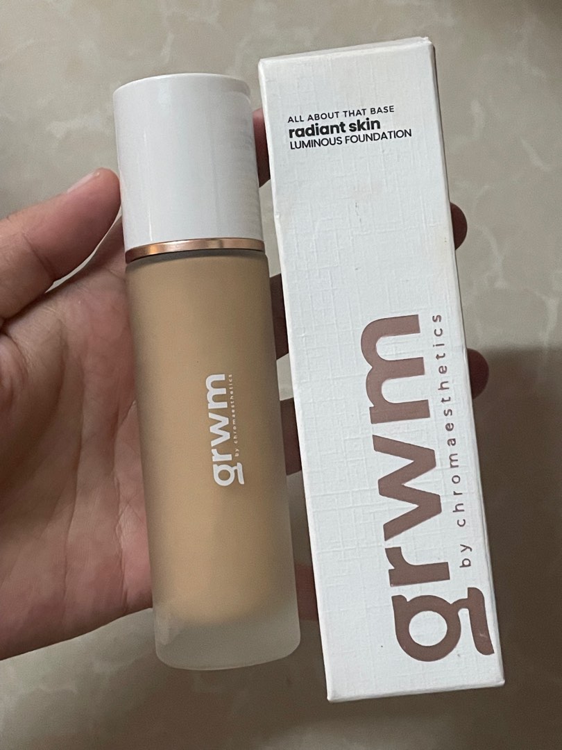 GRWM Radiant Skin Luminous Foundation BIRCH, Beauty & Personal Care, Face, Makeup on Carousell