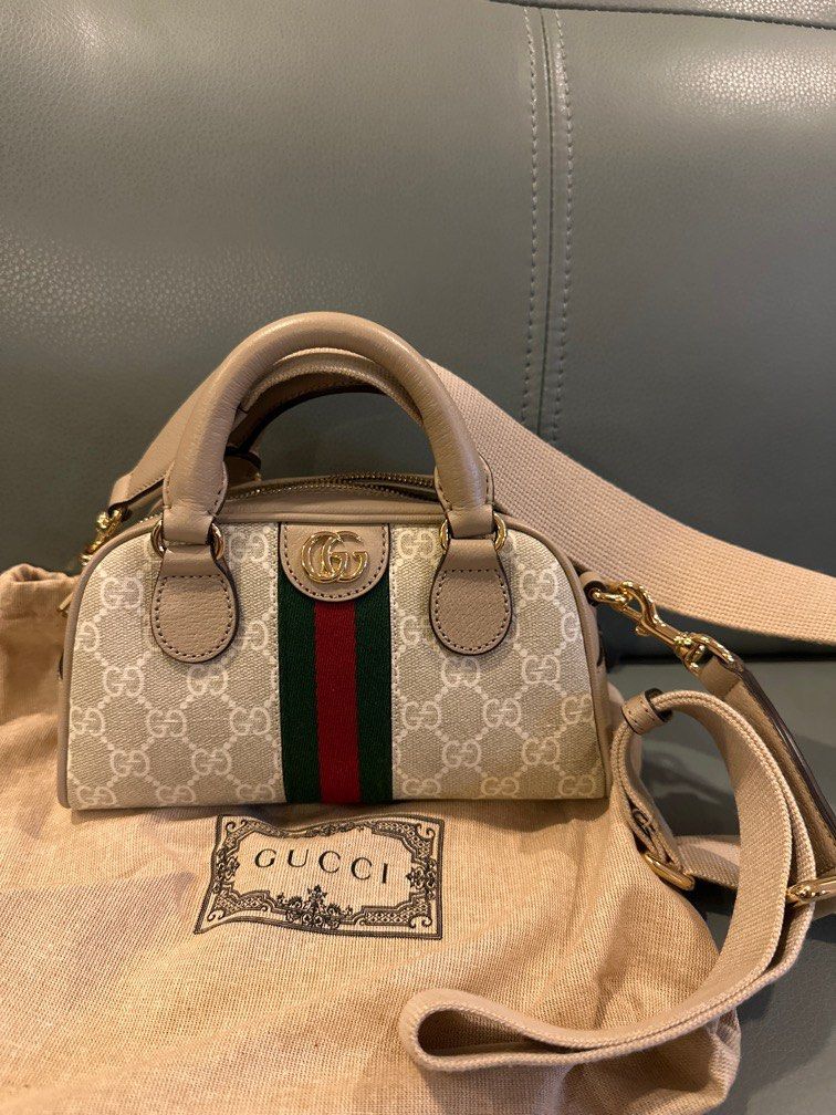 Gucci Ophidia GG Mini Top Handle Bag, Luxury, Bags & Wallets on Carousell