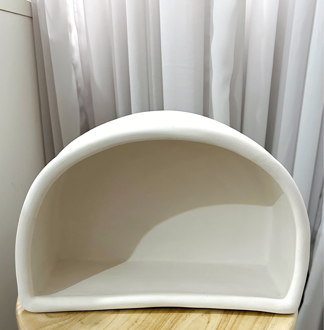 Half moon ceramic shelf, Furniture & Home Living, Home Decor, Other ...