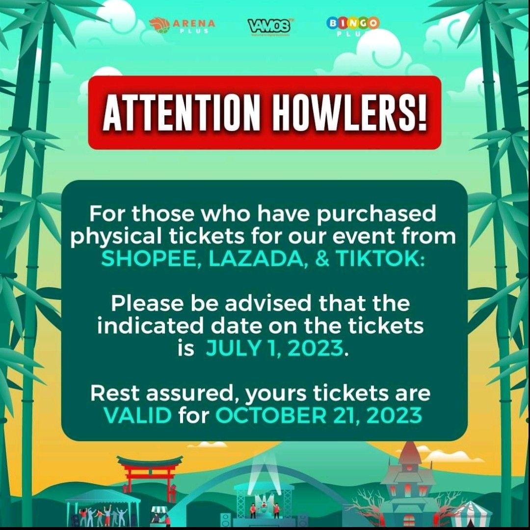 Howlers Manila 2 Gold tickets, Tickets & Vouchers, Event Tickets on ...