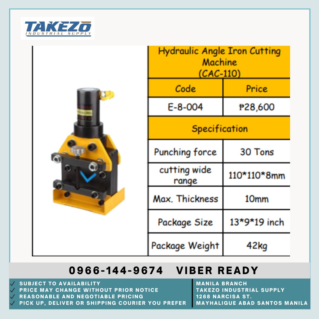 HYDRAULIC ANGLE IRON CUTTING MACHINE, Commercial & Industrial ...