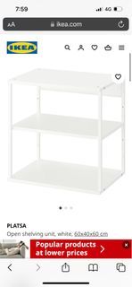 IKEA RED COLOUR METAL SHELF UNIT, Furniture & Home Living, Furniture ...