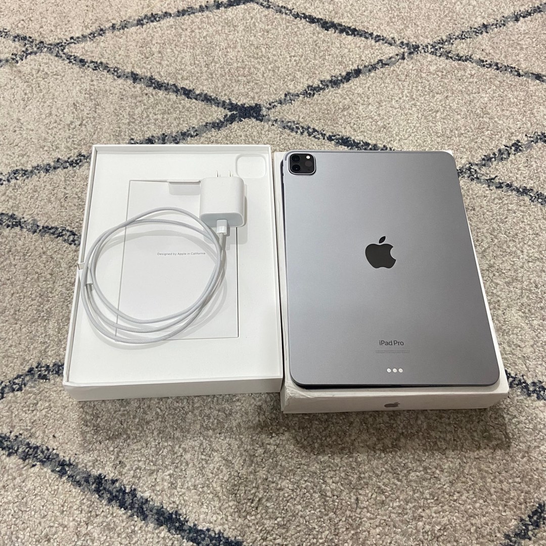 ipad pro m2 11 inch 2022 grey 128gb wifi juni 2024 ex inter, Telepon Seluler & Tablet, Tablet di ...