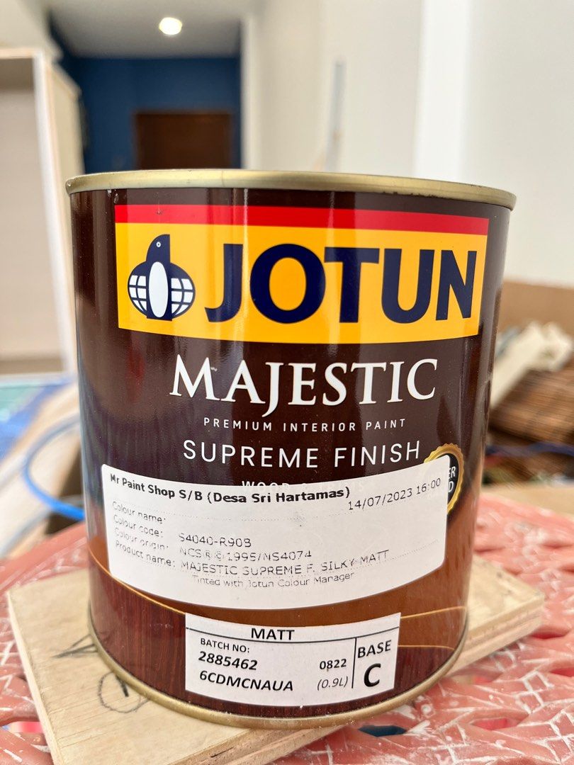 Jotun Majestic Paint - Blue Color, Furniture & Home Living, Home ...
