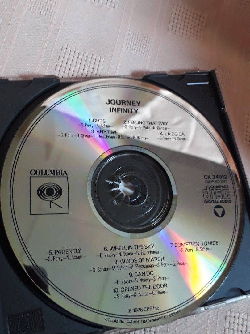 Journey Infinity CD - 1978, 1986 Columbia Productions, Hobbies & Toys ...