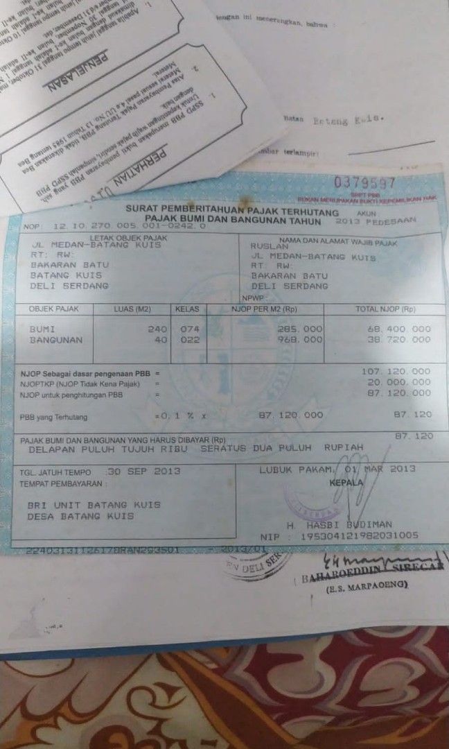Jual tanah pinggir jalan Medan batang kuis bakaran batu, Barang Yang ...