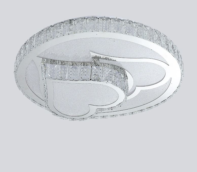 K9 Crystal LED Heart Ceiling Light, Furniture & Home Living, Lighting ...