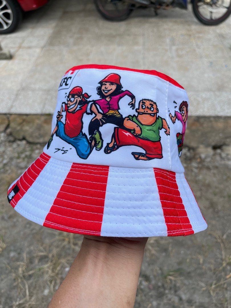 KFC x UJANG x PMC Bucket Hat 2in1, Men's Fashion, Watches & Accessories ...