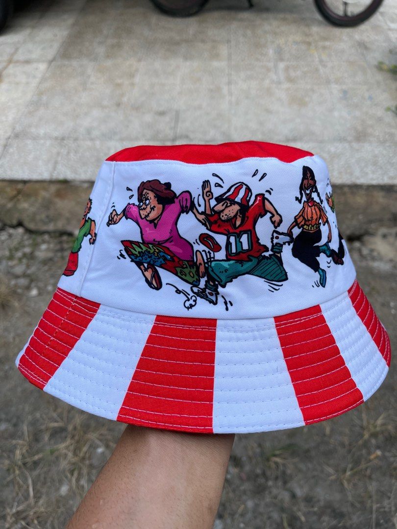 KFC x UJANG x PMC Bucket Hat 2in1, Men's Fashion, Watches & Accessories ...