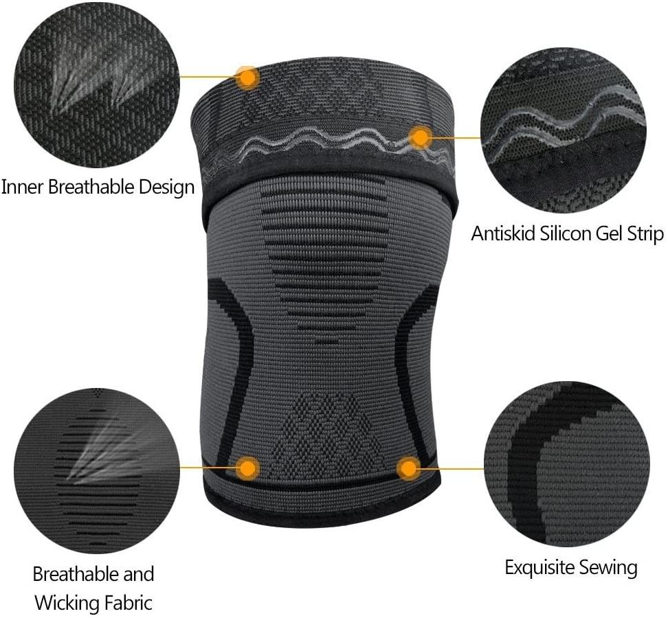 Knee support knee pain brace protection knee guard sleeve work out ...
