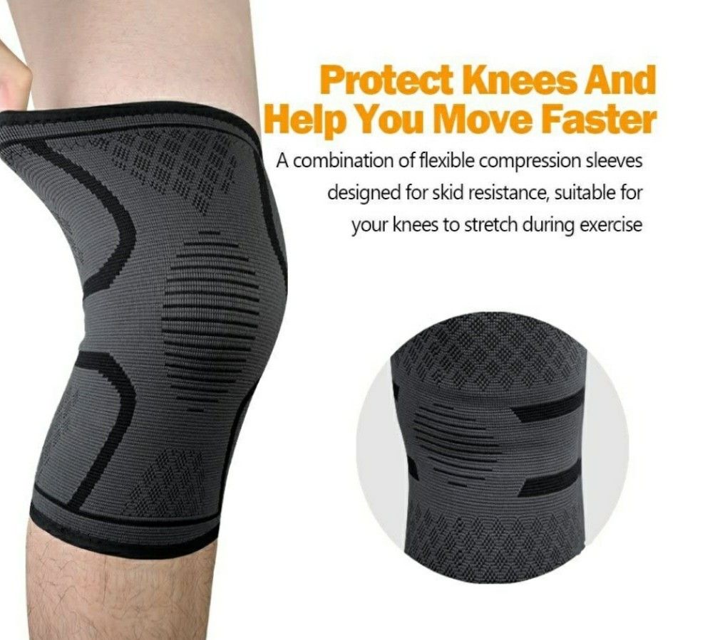 Knee support knee pain brace protection knee guard sleeve work out ...