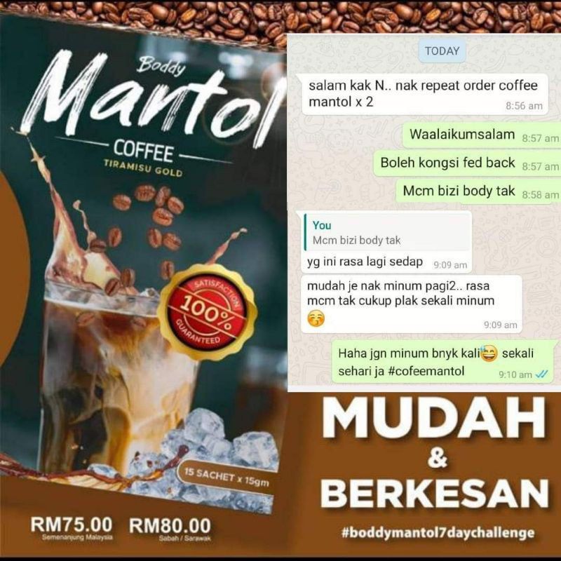 Kopi Mantol, Food & Drinks, Beverages on Carousell