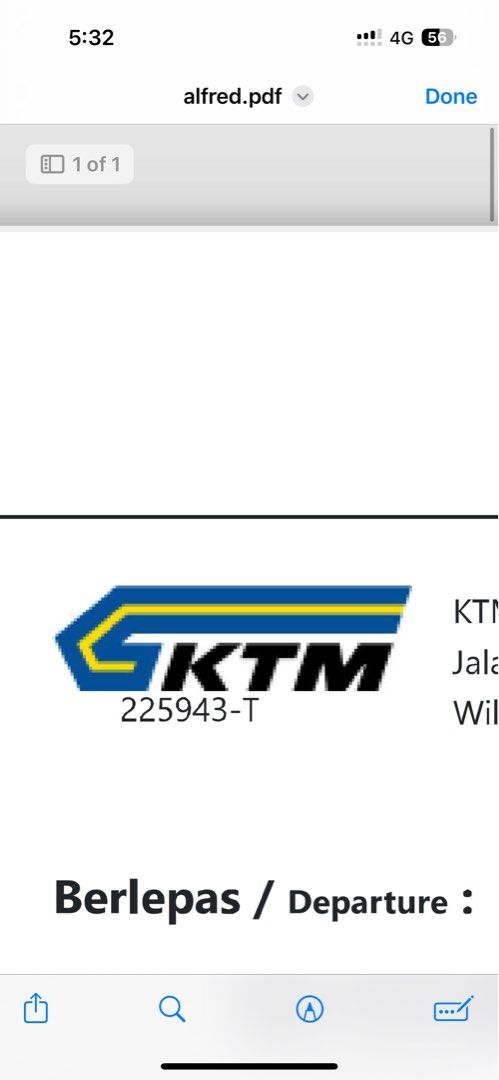 KTM Shuttle Tebrau JB Train Tickets, Tickets & Vouchers, Local ...