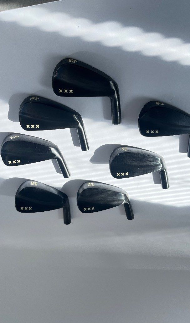 Kyoei KCM MB Raw Irons Golf Irons Set Head only (4-P) Black Oxide ...