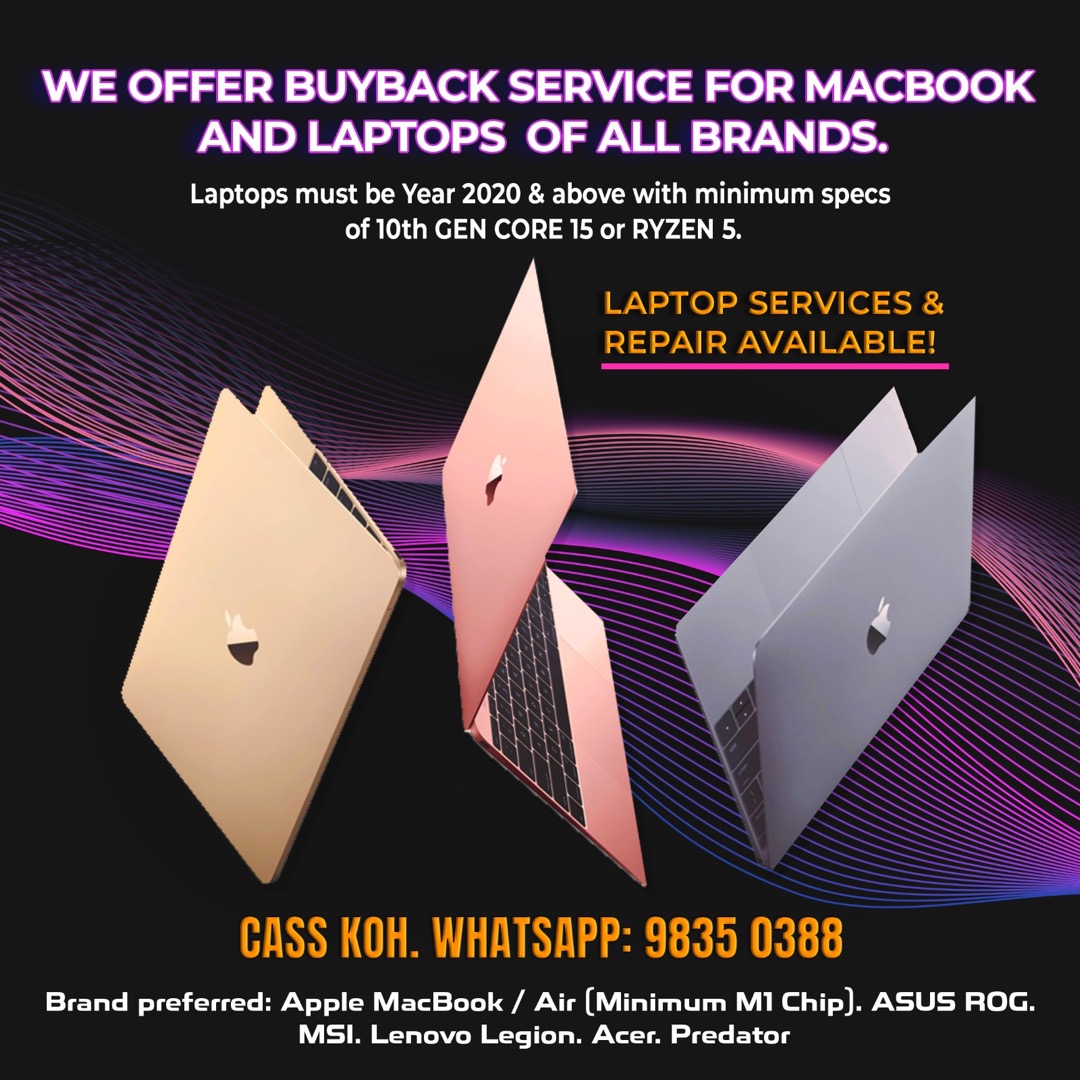 Laptop Buyback Service for Macbook, IPAD and Laptop of ALL Brands at ...