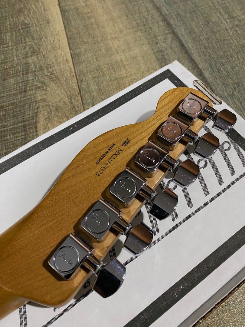 Legit Fender Telecaster roasted 1 pc. maple neck and Fender tuning pegs ...